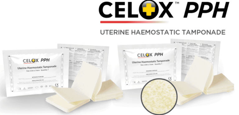 Tampon hemostatic intrauterin CELOX PPH